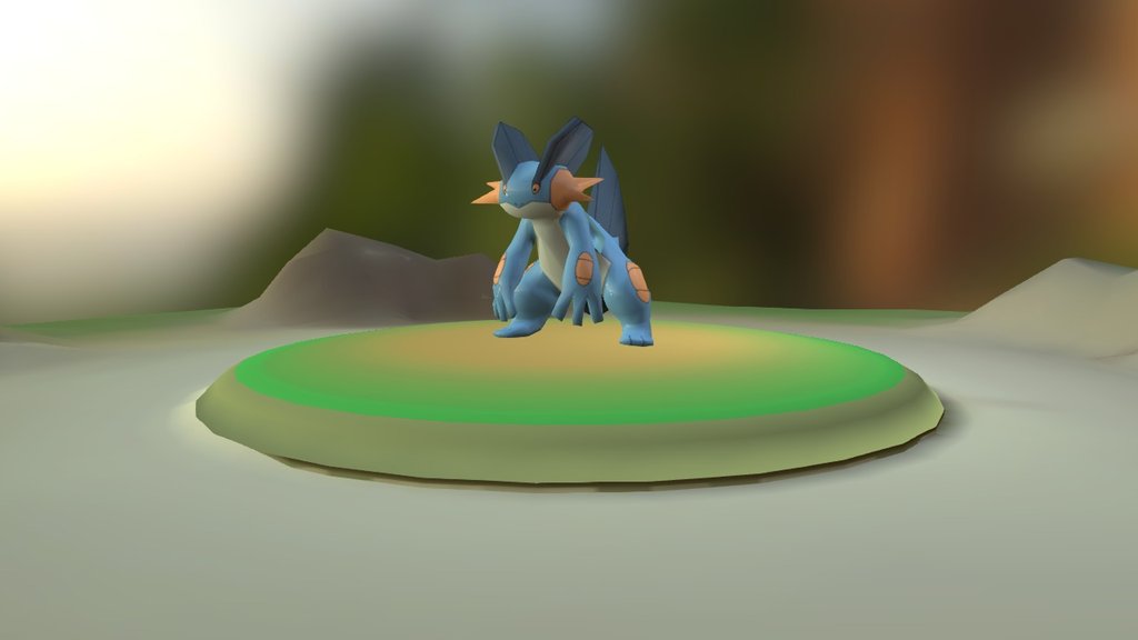 Walk(Swampert) - SMD Update - Pixelmon 4.1.1 - 3D model by Xander ...