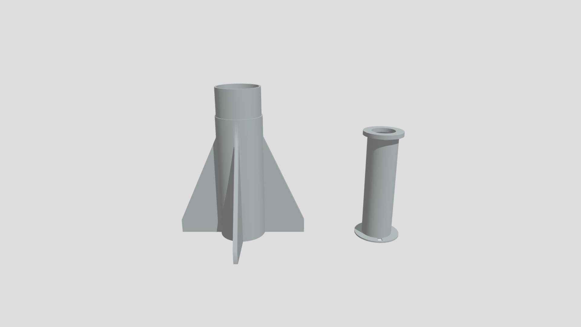 Grainger 2 Fin Can - 3D model by IlliniAerospace [58b628b] - Sketchfab