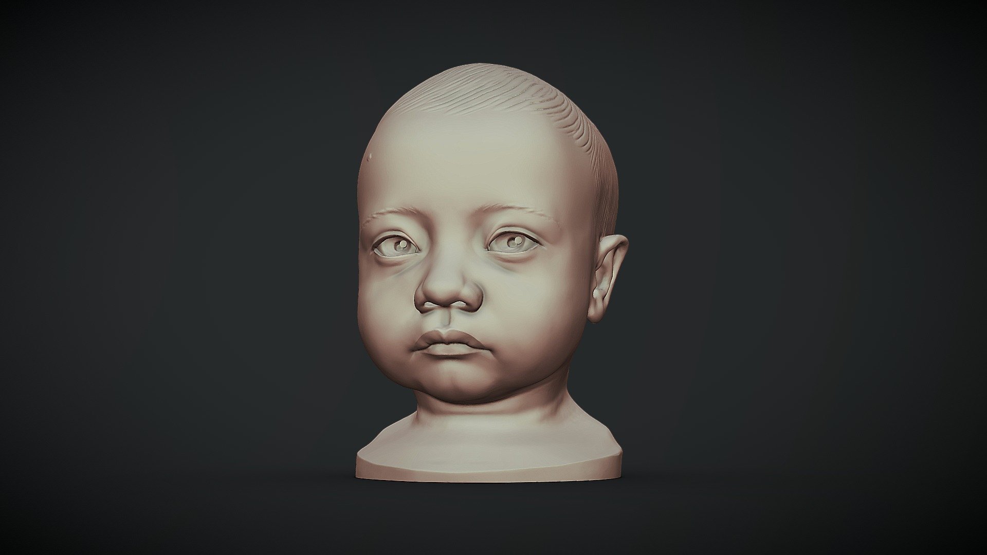 My one year old baby - 3D model by Davi Cao (@davicao) [58b8e45 ...