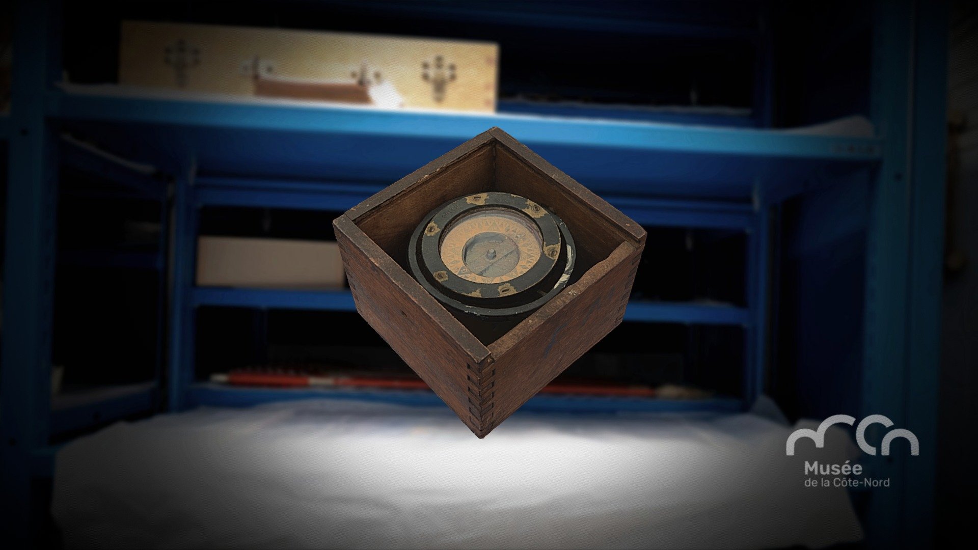Compas marin / Nautical compass - 3D model by Musée régional de la Côte ...