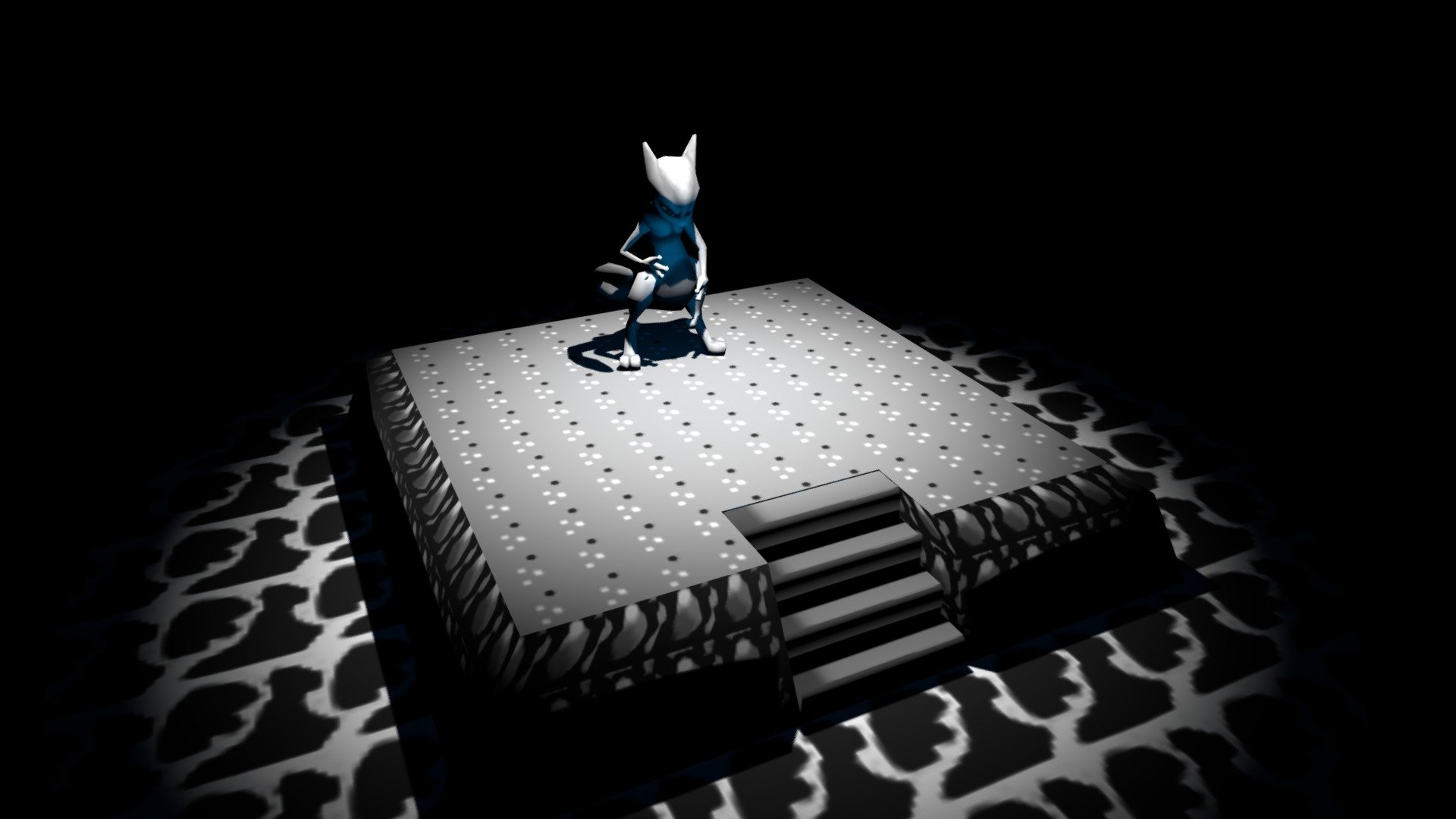 low-poly Mewtwo Cerulean Cave - Download Free 3D model by yahhou323 ...