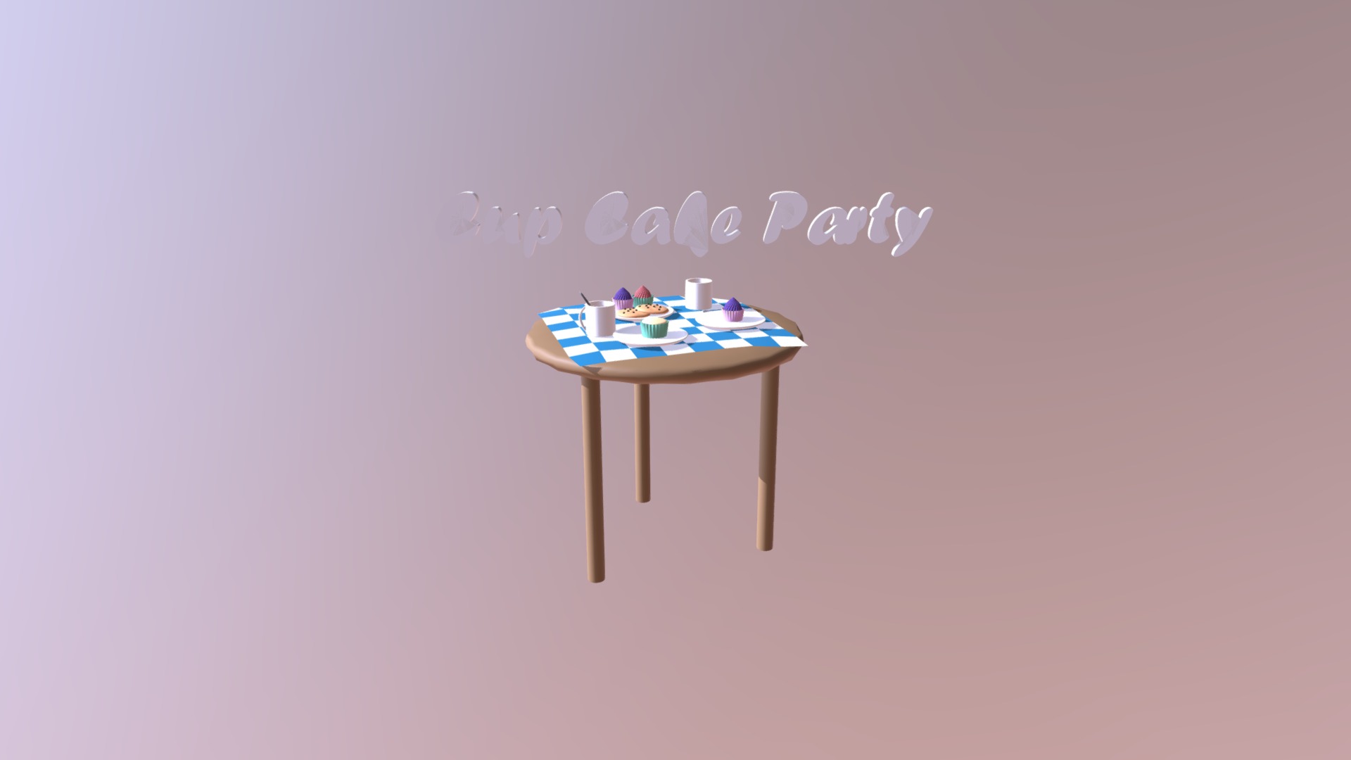 Tea Party - 3D model by lennap [58be3c0] - Sketchfab