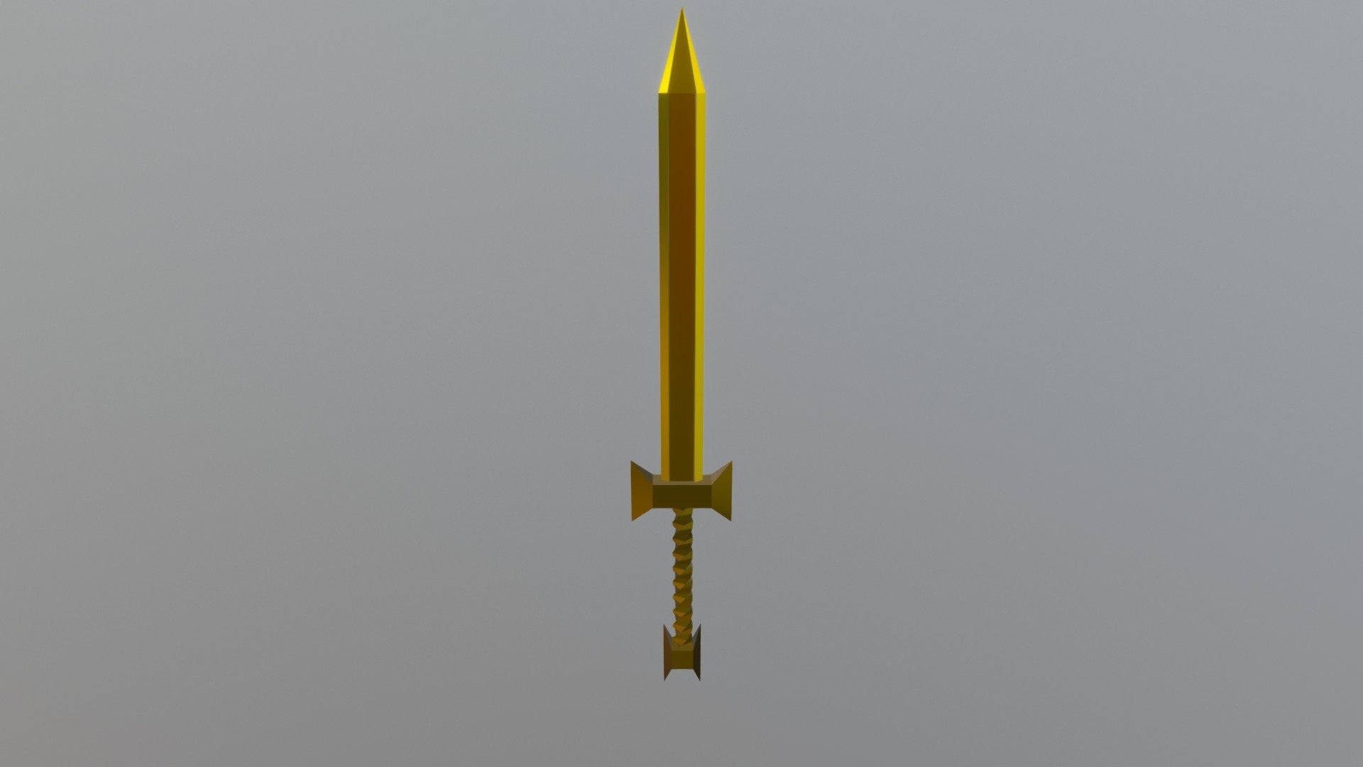 Noob Sword Gold - 3D model by Michael (@m.alhesan) [58be45d] - Sketchfab