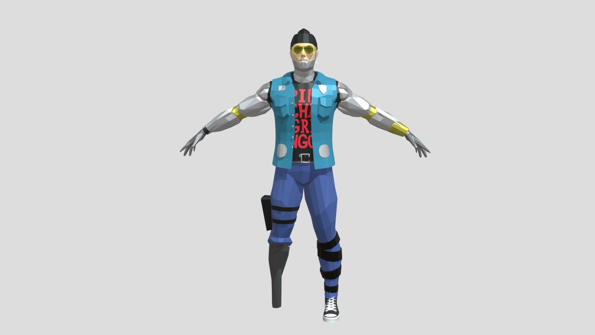 Cyberpunk Low Poly Character - 3D model by Tipping Toast Media ...