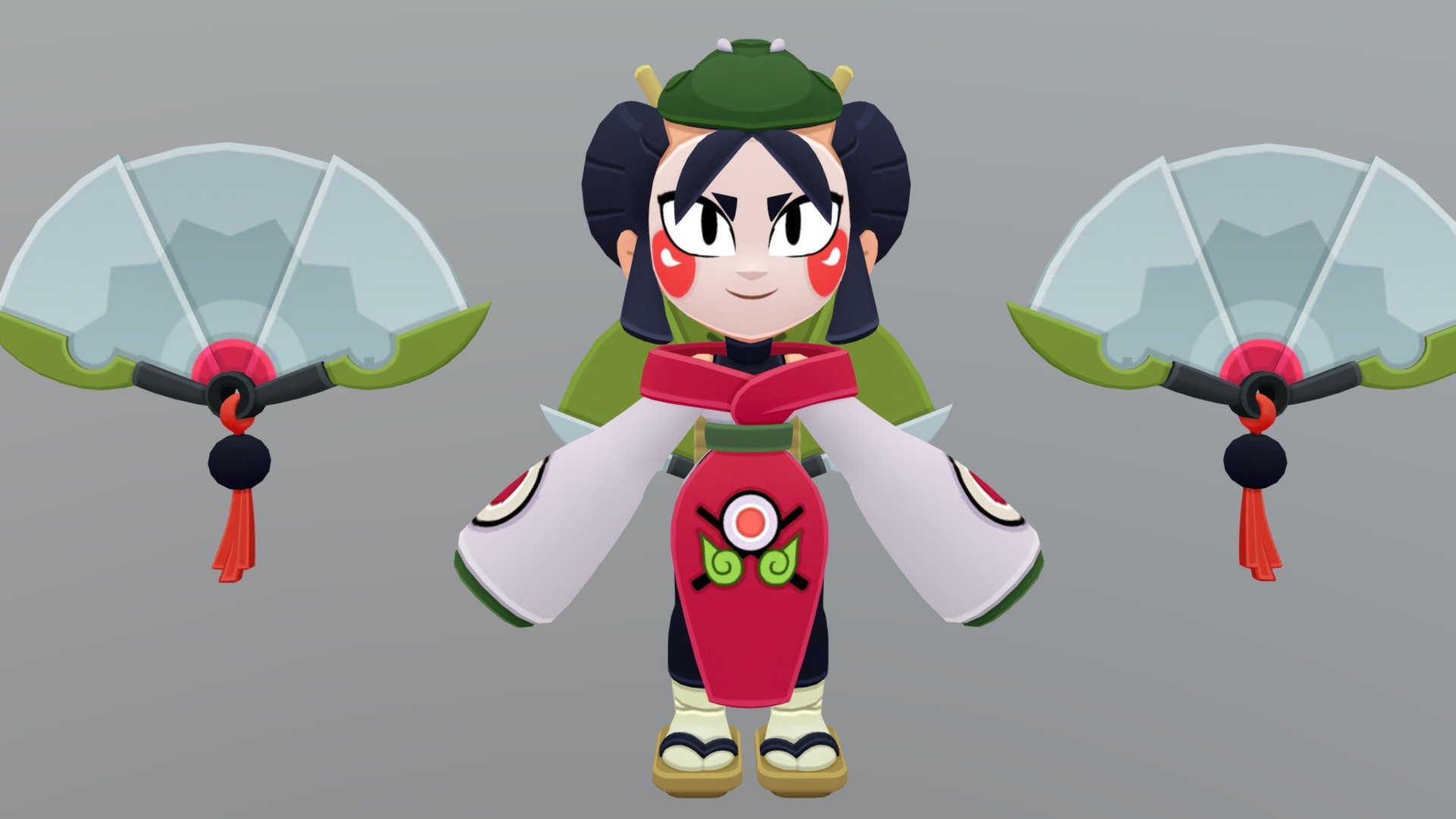 Kaze Brawl Stars 3d Model - Download Free 3D model by Jogan (@Jogan123) [58bf147] - Sketchfab