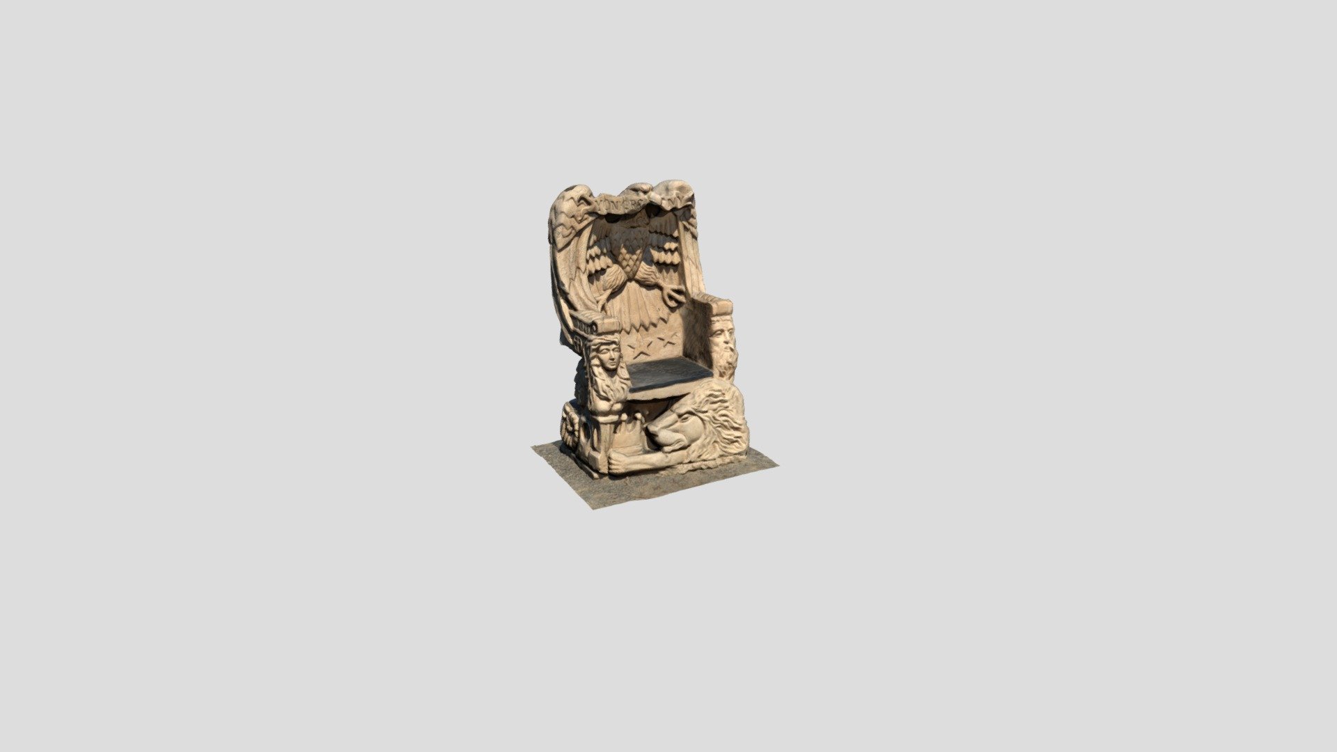 waterfront_stone_chair - 3D model by mahdo [58c0b0b] - Sketchfab