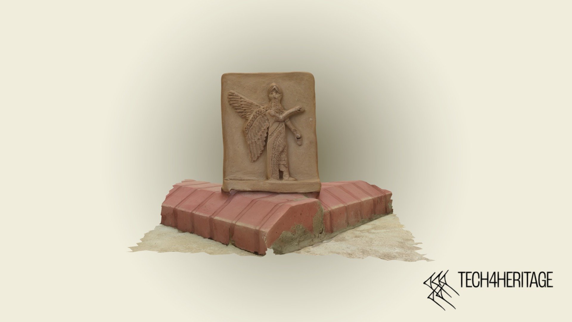 Apkallu figure relief tablet - 3D model by Tech 4 Heritage ...