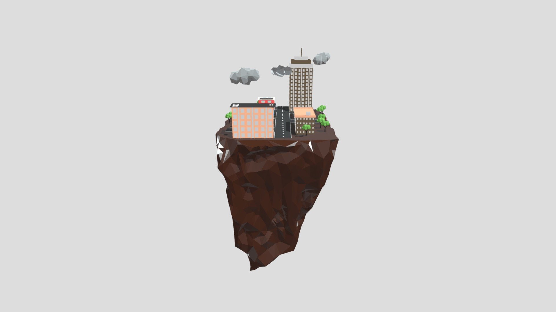 la ville qui vole - 3D model by equemortem [58c9477] - Sketchfab