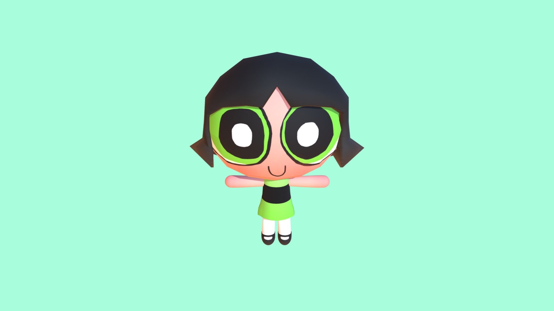 Buttercup- Power Puff Girls - Download Free 3D model by sedayuzlu ...