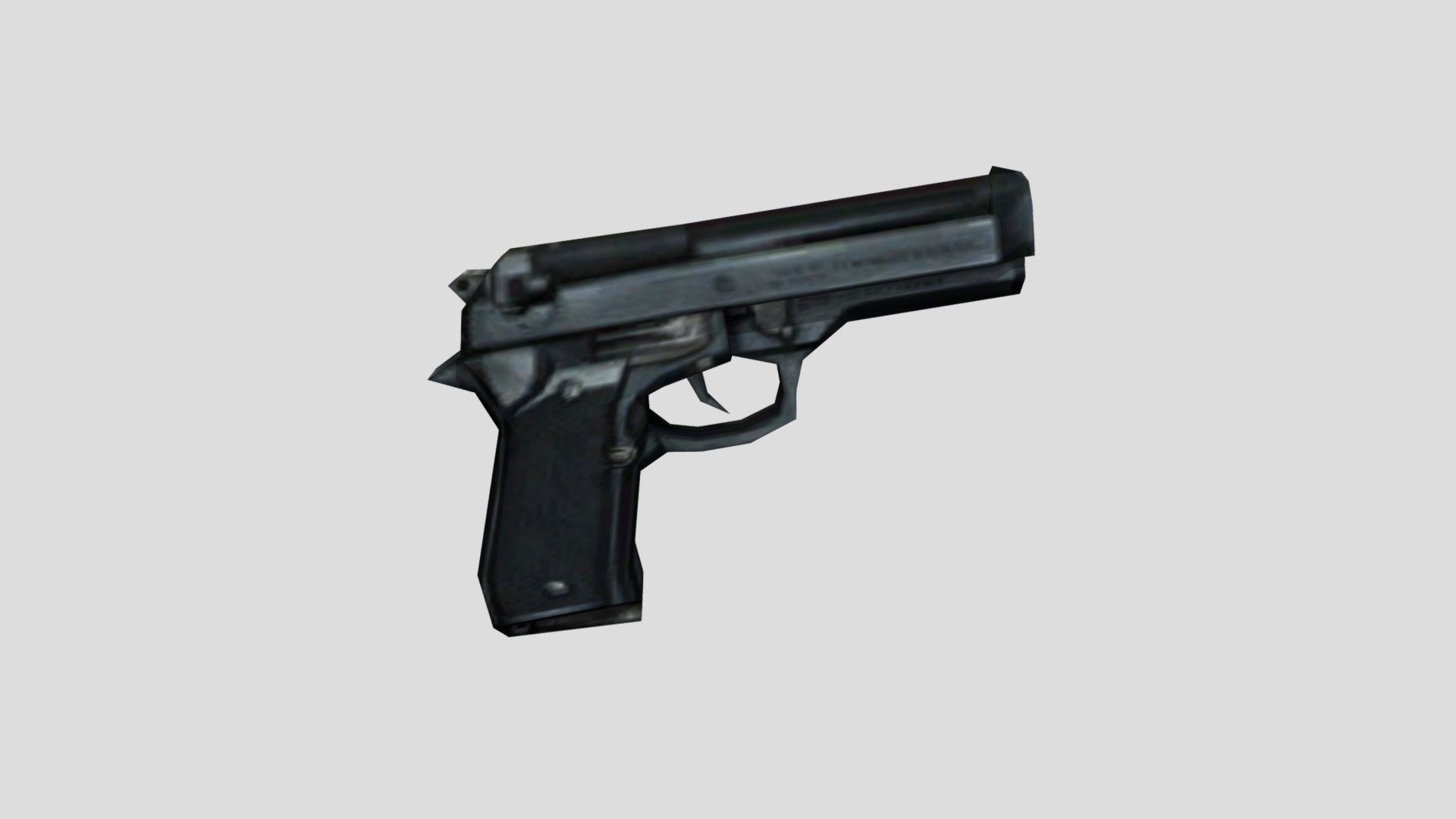 Handgun - Download Free 3D model by Pedro Sandoval (@peterlennon ...