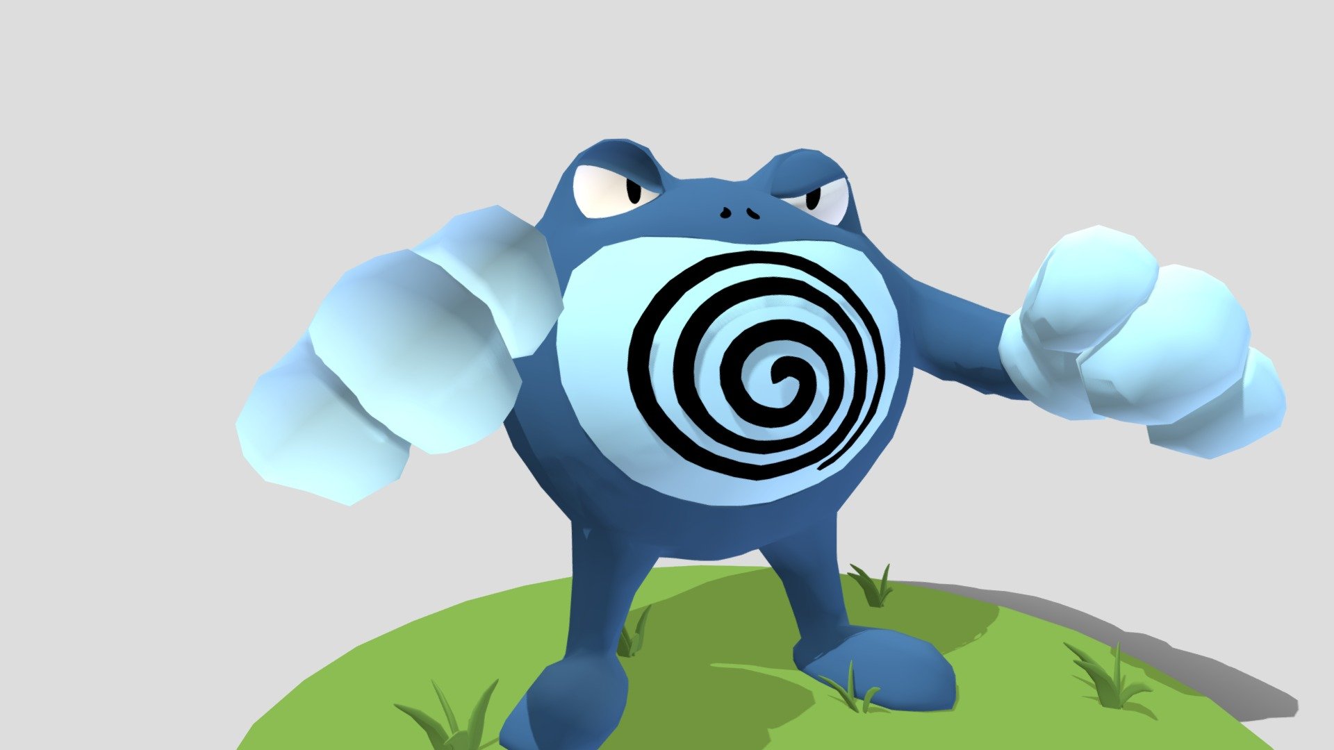 poliwrath - 3D model by Ulrike_Selvik (@Nemi66) [58ce278] - Sketchfab