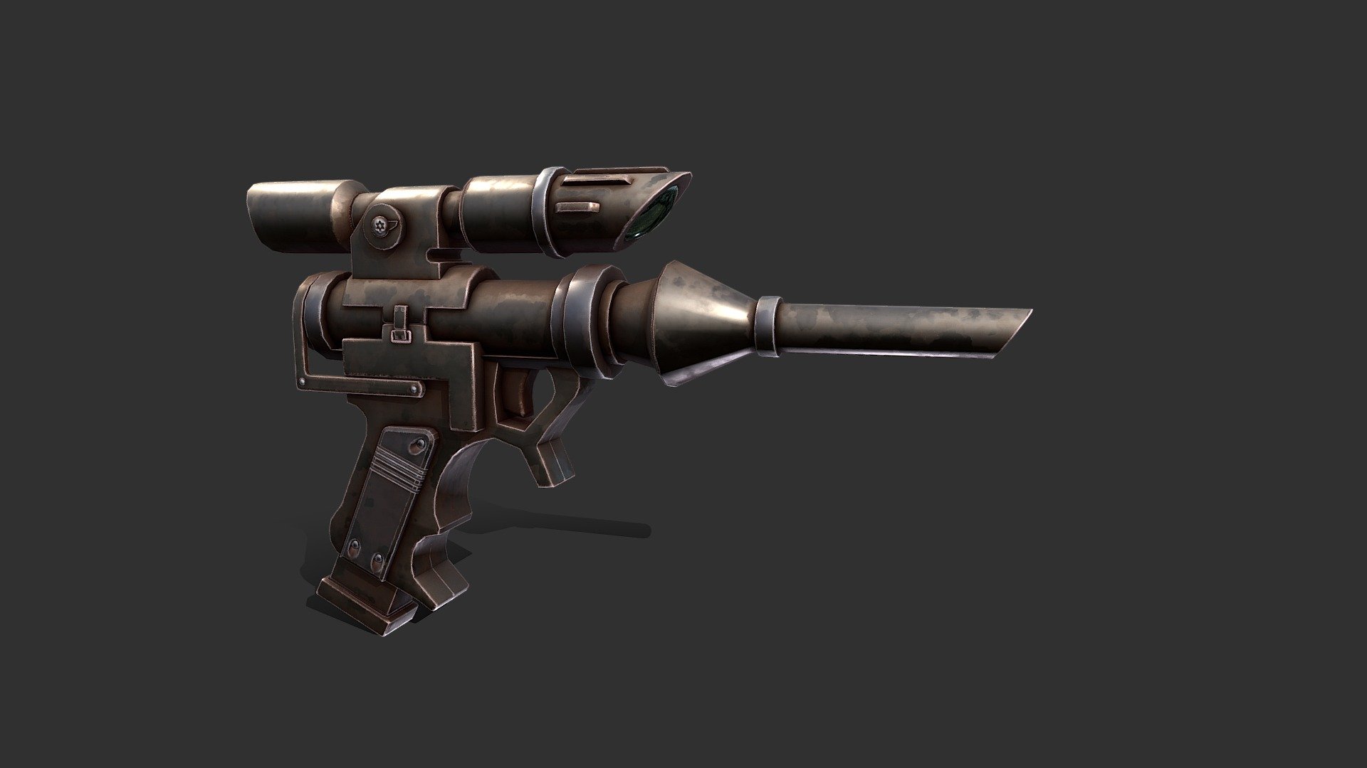 Needle Pistol - 3D model by TonyGalindo3d [58d15b0] - Sketchfab