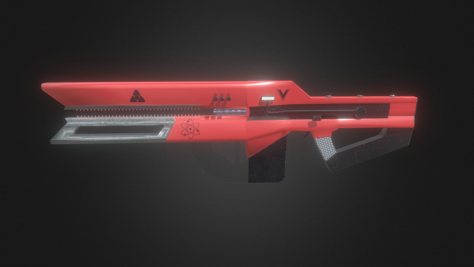 Scifi Gun Finished - 3D model by ScottFair12 [58d195d] - Sketchfab