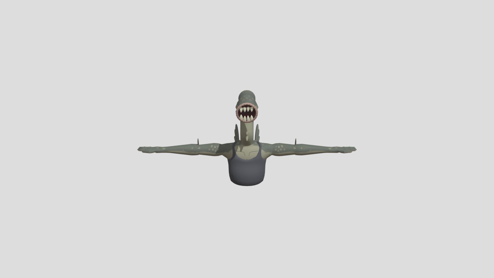 Fishman - Download Free 3D model by seira (@Gabriel_Coelho) [58d386e ...