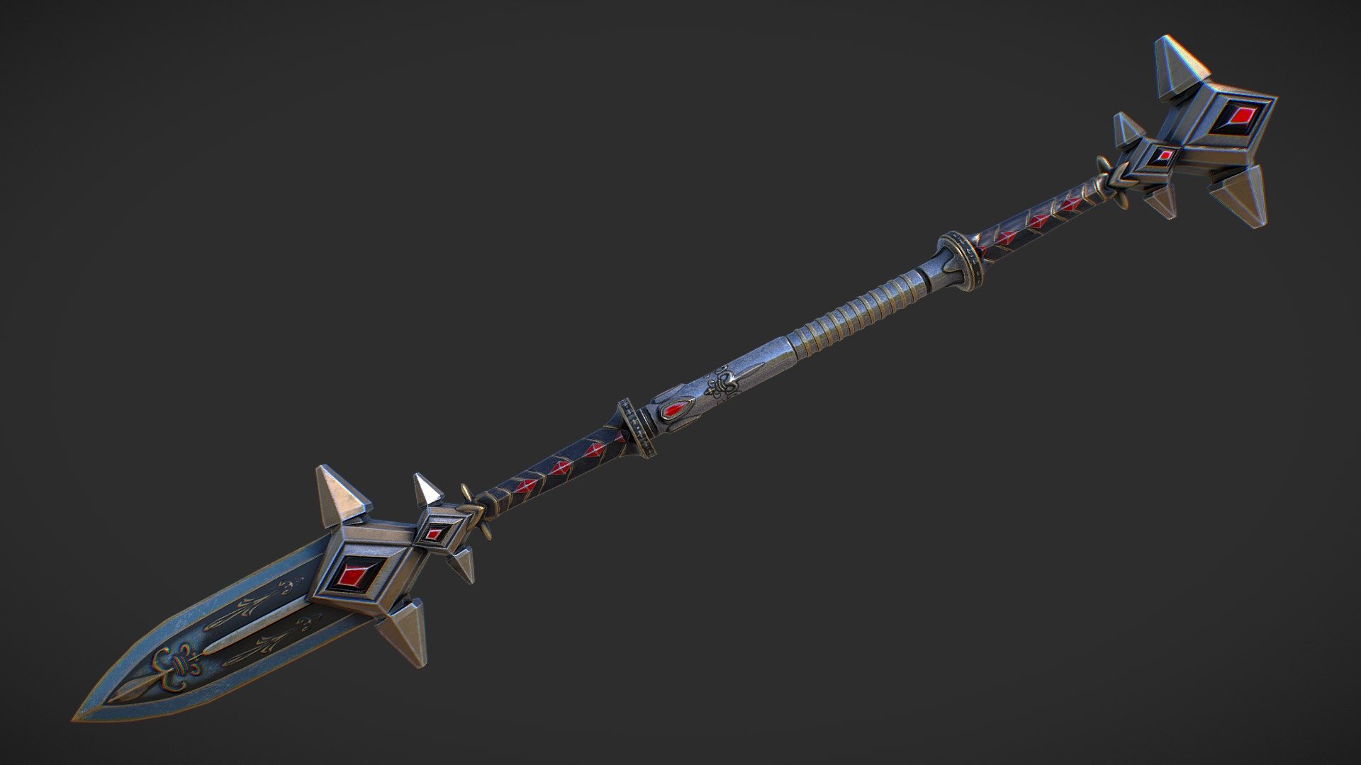 Combat_staff_1 - Buy Royalty Free 3D model by Nicu_Tepes_Vulpe [58d3b7f ...
