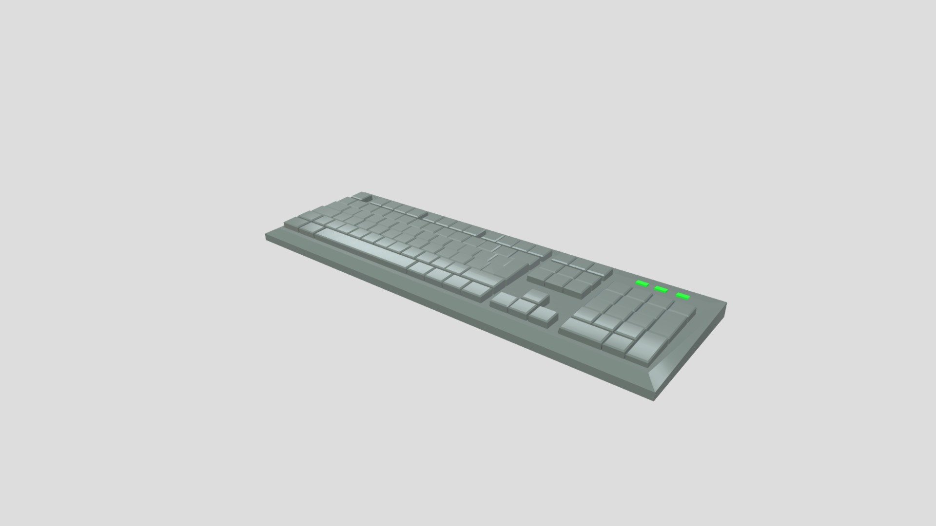 PC Keyboard - 3D model by Aroy (@Aroy-Art) [58d3fb4] - Sketchfab