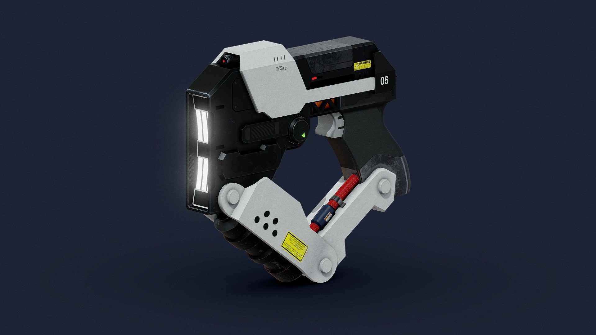 Low Poly Sci-Fi Scanner Gun - Buy Royalty Free 3D model by PolyGolem ...