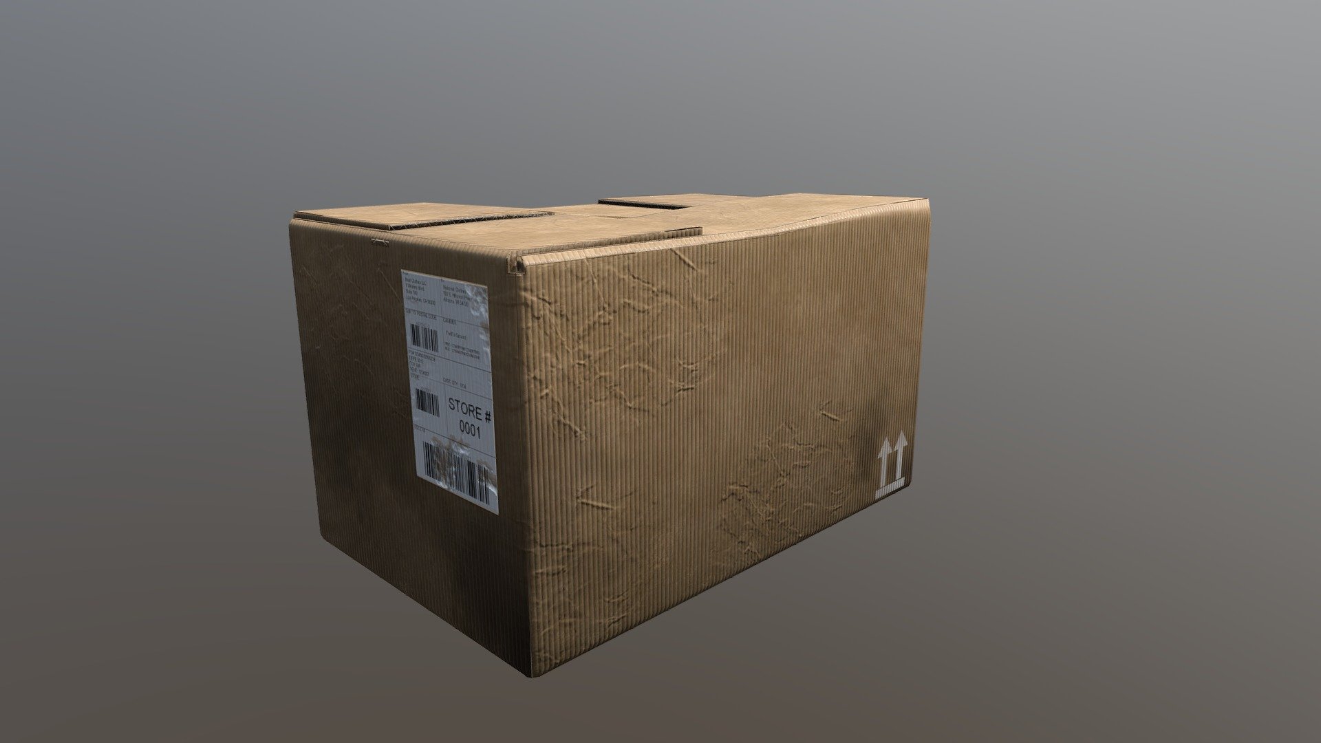 Cardboard Box - Download Free 3D model by Ellis Fossett ...