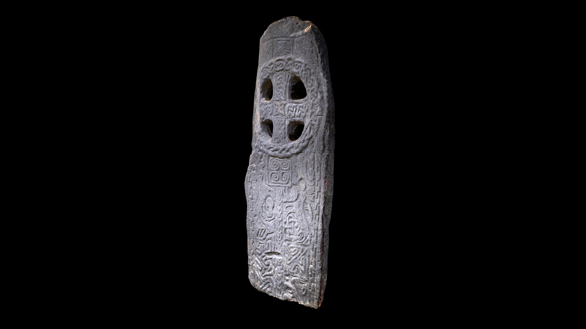 Thor's Cross Slab (Manx Cross 124) - 3D model by manxnationalheritage ...