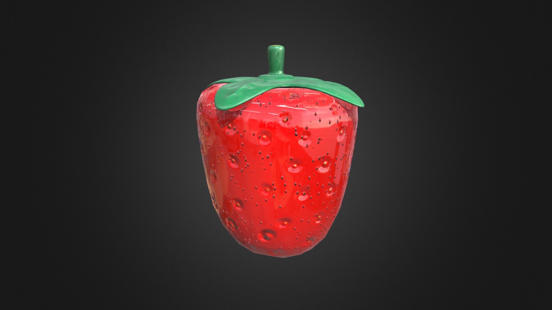 Strawberry 3D model - 3D model by Fabio Malta (@fabiomalta) [58df764 ...