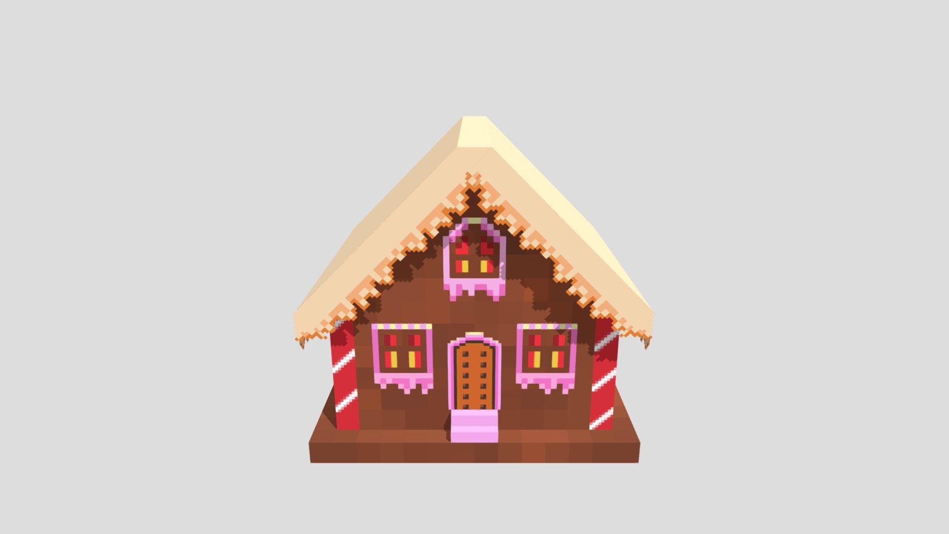 Candy House - 3D model by kixelcraft [58df979] - Sketchfab