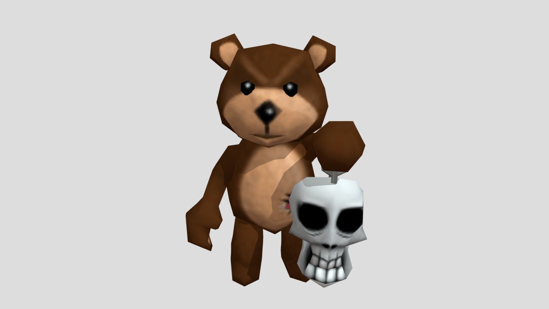 Teddy and Grim N64 Style - 3D model by Drillimpact [58e5a48] - Sketchfab