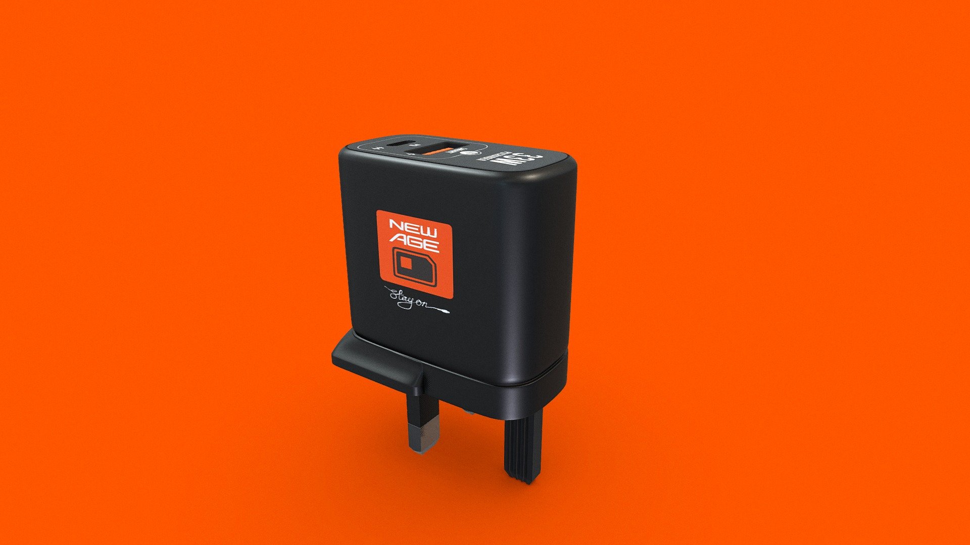BLACK V2 NEW AGE PD charger head - Download Free 3D model by The Castle ...