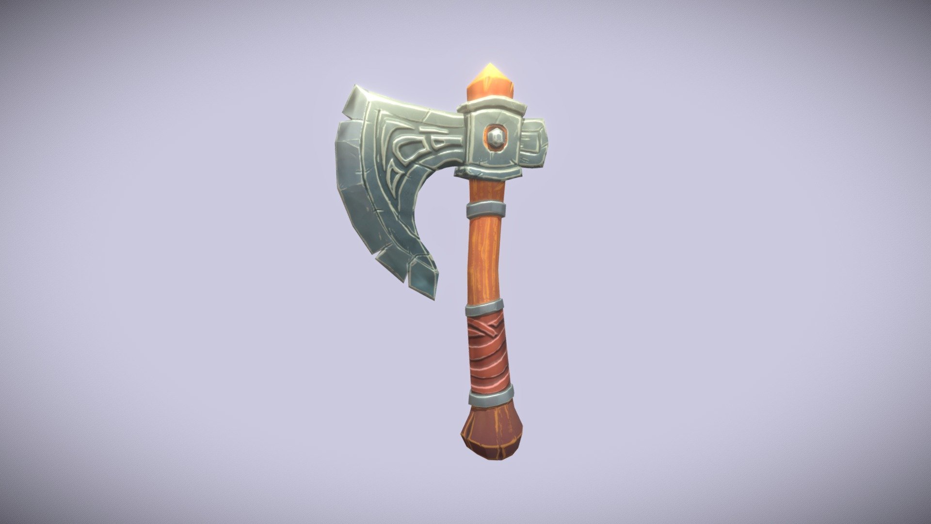 Stylized Viking Axe - 3D model by IsaG.Serna - Pinkermine (@pinkermine ...