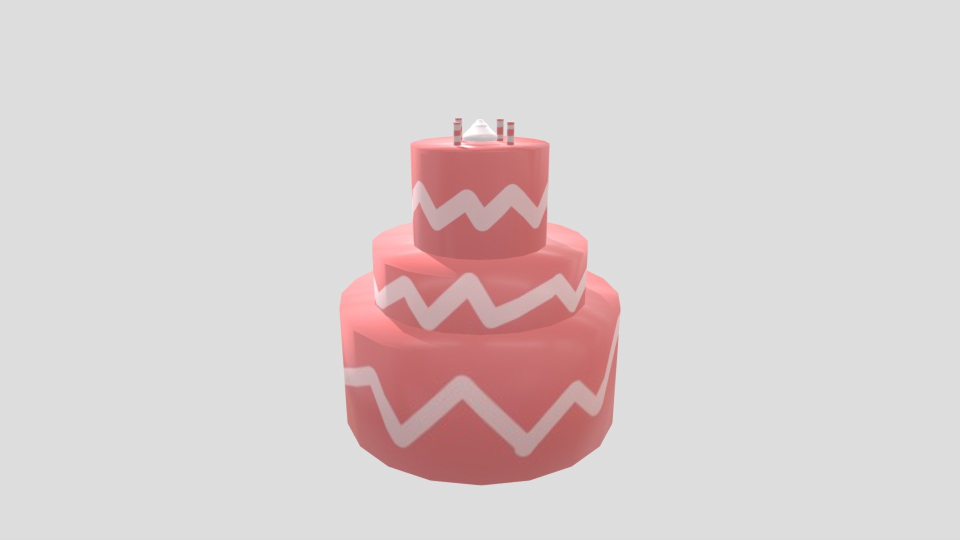 Birthday cake - 3D model by Sticksbug [58e9b58] - Sketchfab