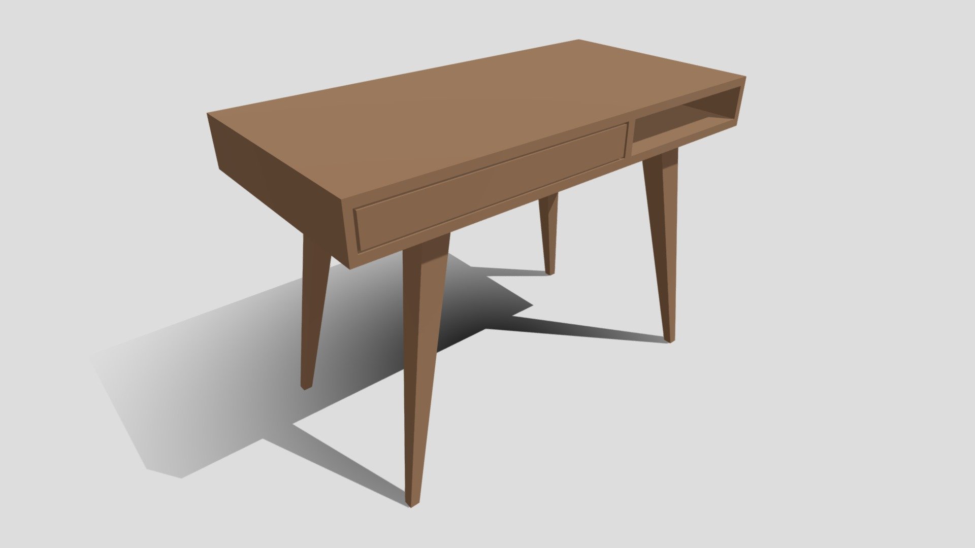 Low Poly Desk #4 - Download Free 3D model by JustBlender [58e9c50 ...