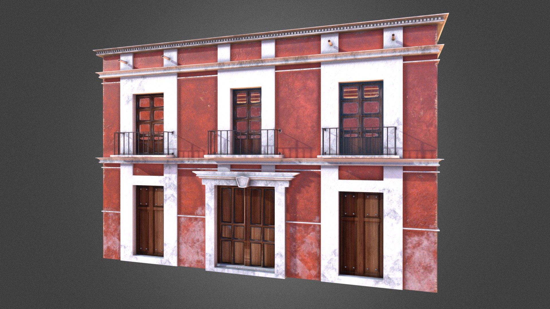 Mexican town house "Pueblo mágico" - 3D model by Erick Perez (@erickdp) [58e9f0c] - Sketchfab
