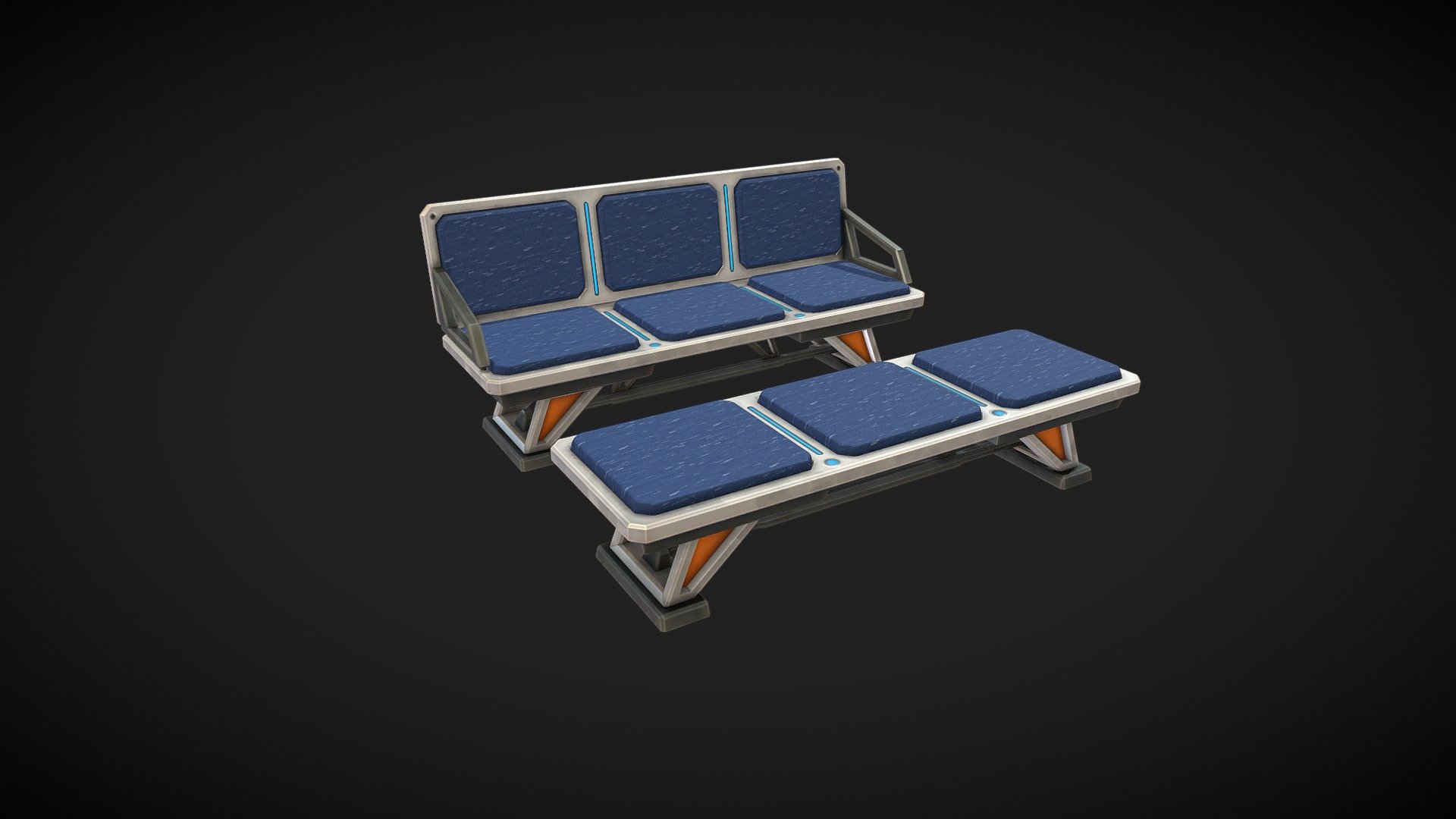 SCI-FI Bench - Buy Royalty Free 3D model by kraffing Vault (@kraffing ...