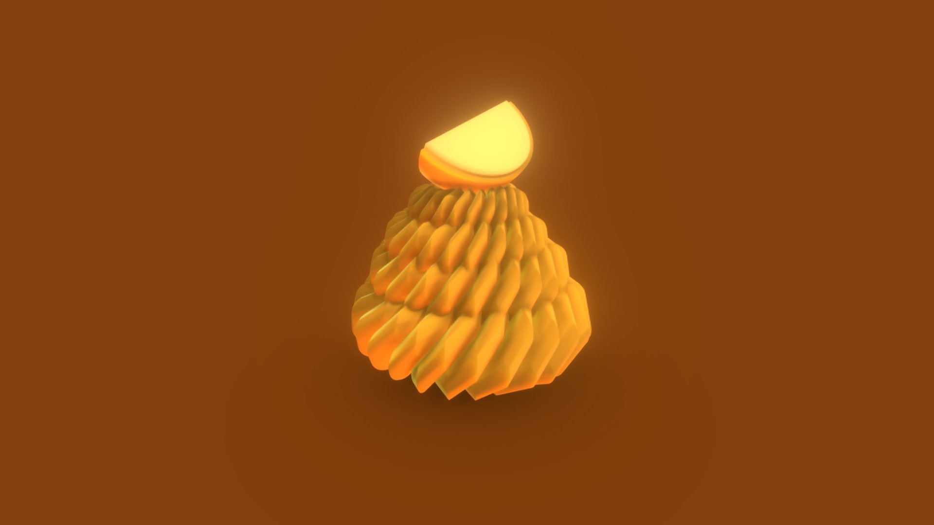 Orange frosting - Download Free 3D model by Ghost and Friends (@Ghost ...