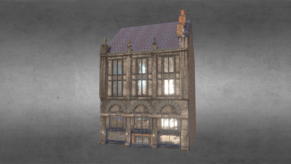 Building Type C (intact) - 3D model by smokingbill [58ed6fc] - Sketchfab