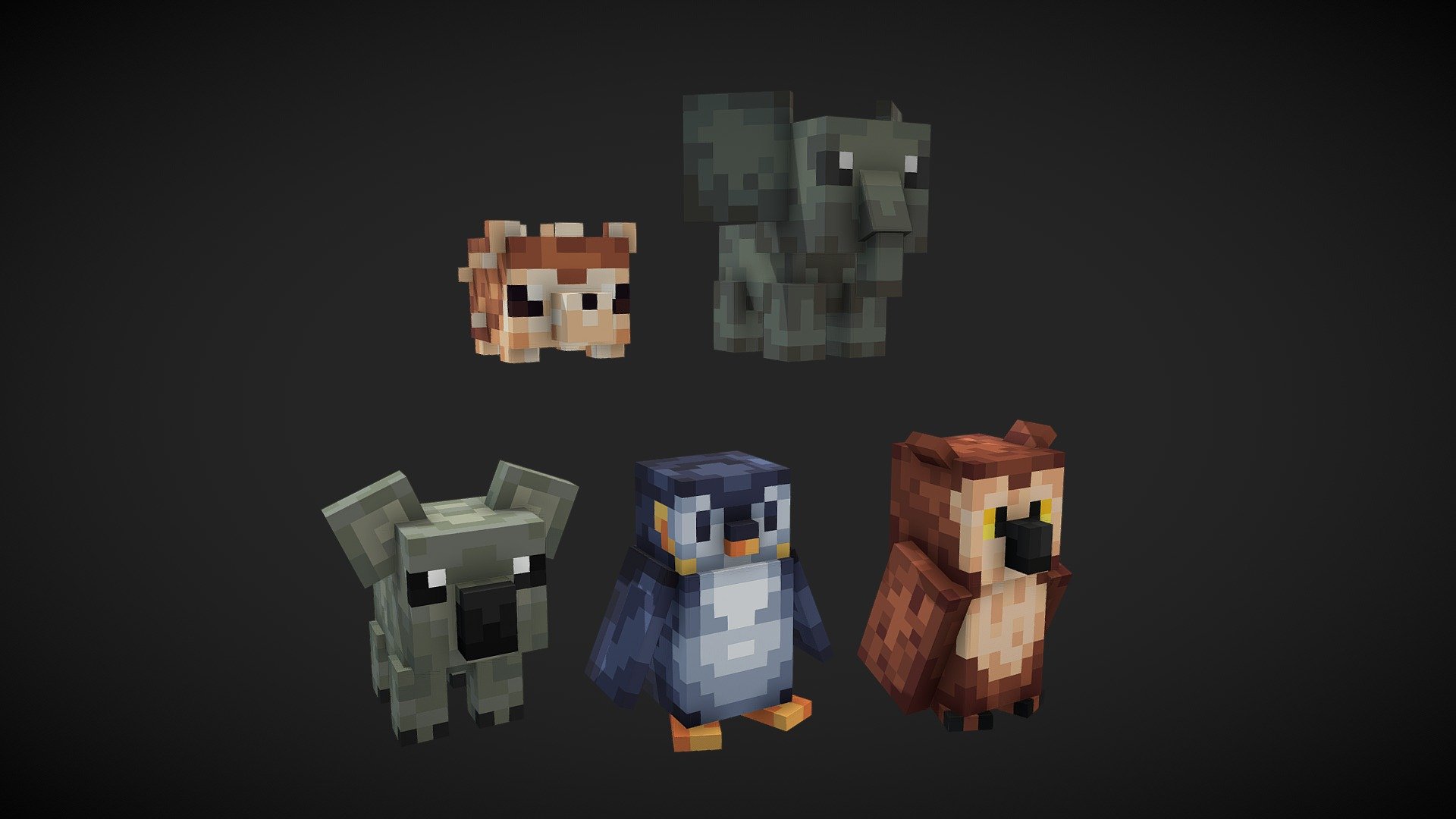 Cute Animals Pack - 3D model by NatureBuilder [58f0454] - Sketchfab