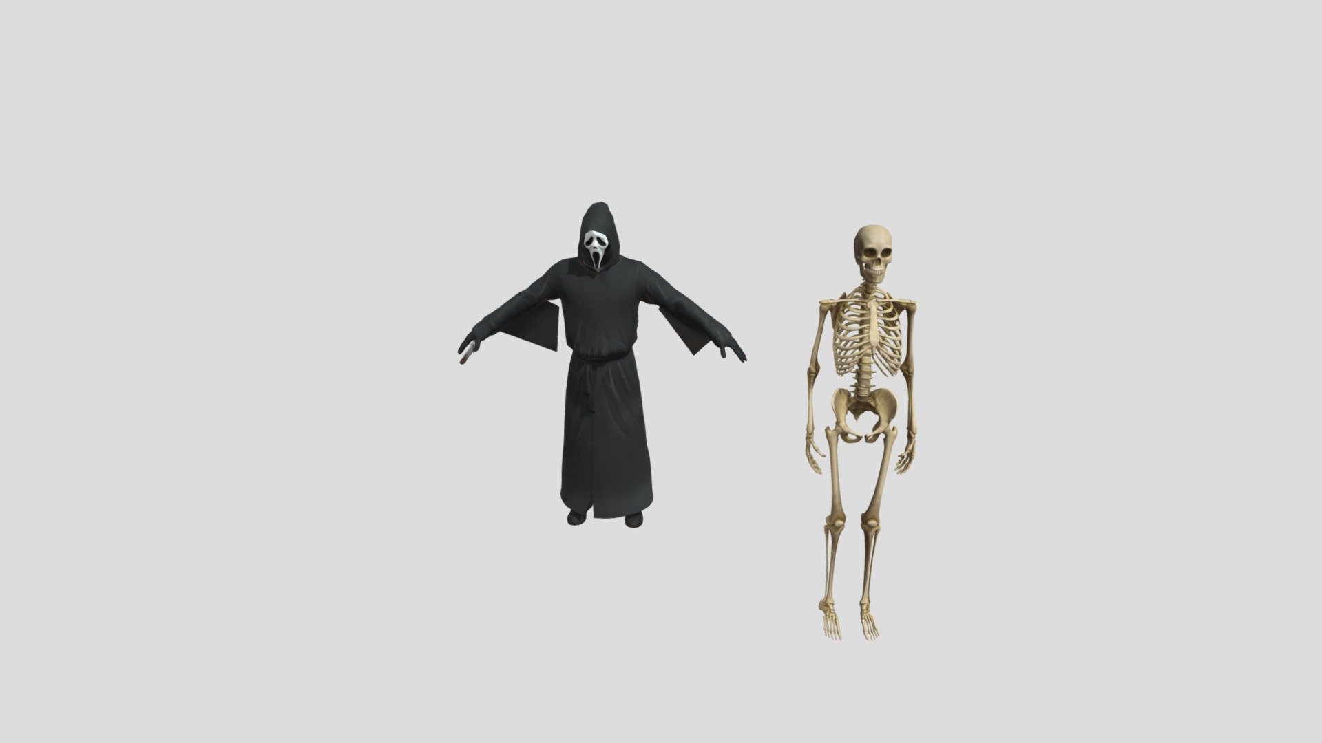 Ghostface + skeleton - 3D model by ILIVEATHOME (@1792858) [58f2425 ...