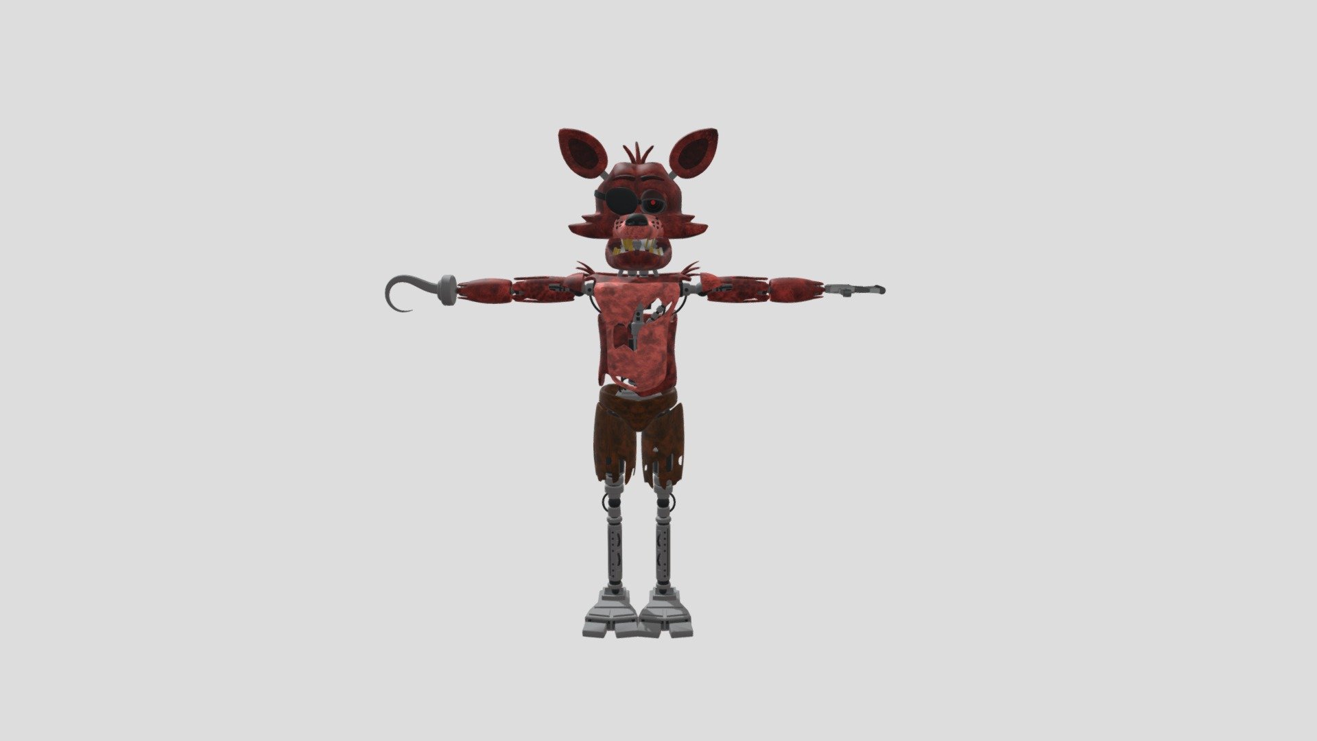 Foxy Remake angry - Download Free 3D model by dwall8611 [58f3b17 ...
