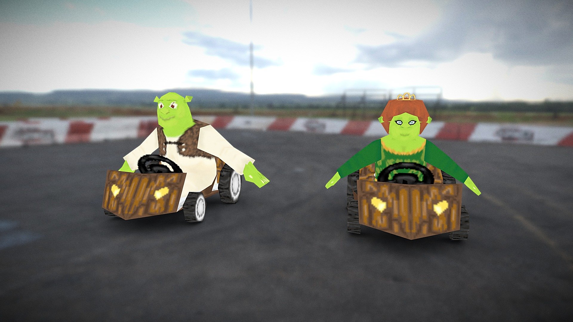 Shrek Kart Estilo Ps1 V1 - Download Free 3D model by Moustache_Cat ...