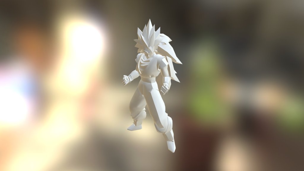 Goku SS3 - 3D model by enatzing [58f6b8a] - Sketchfab