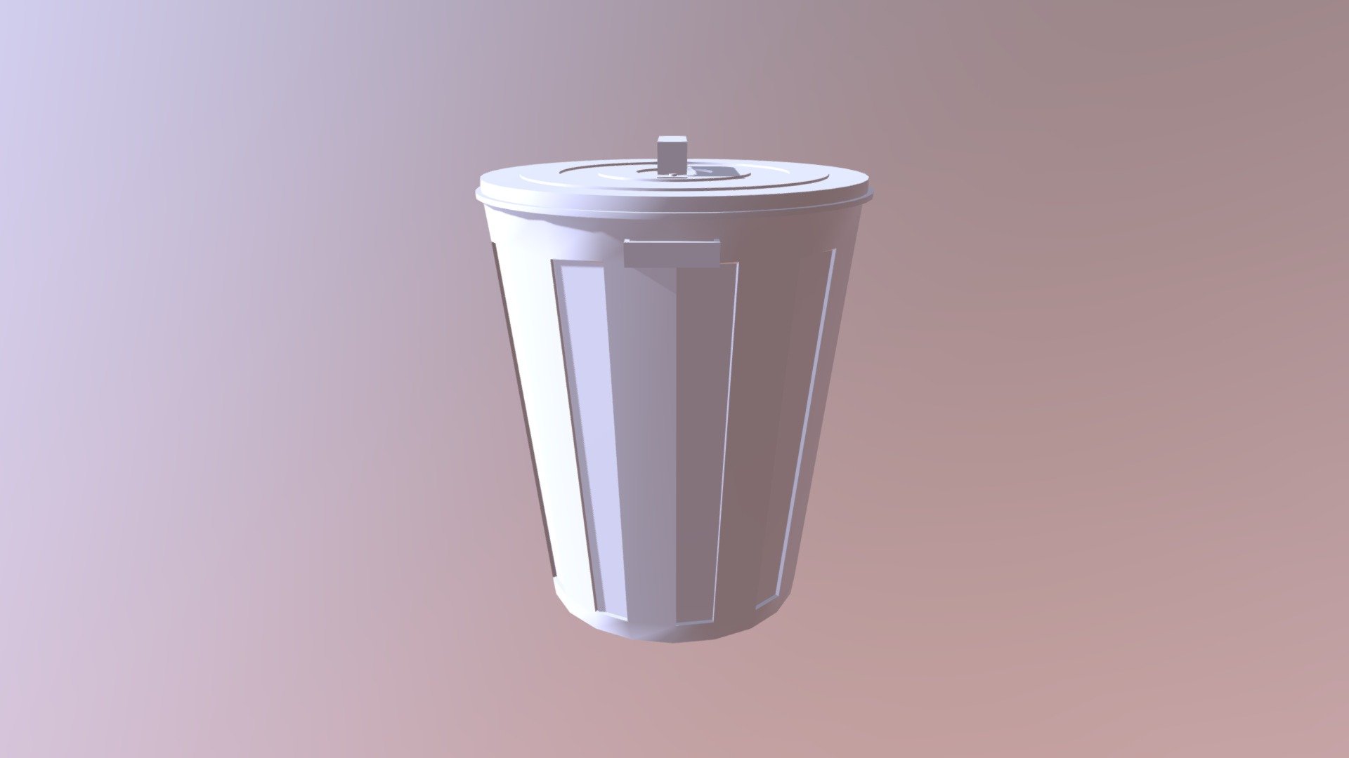 Trash Can Model - 3D model by _dragonlady [58f7f21] - Sketchfab