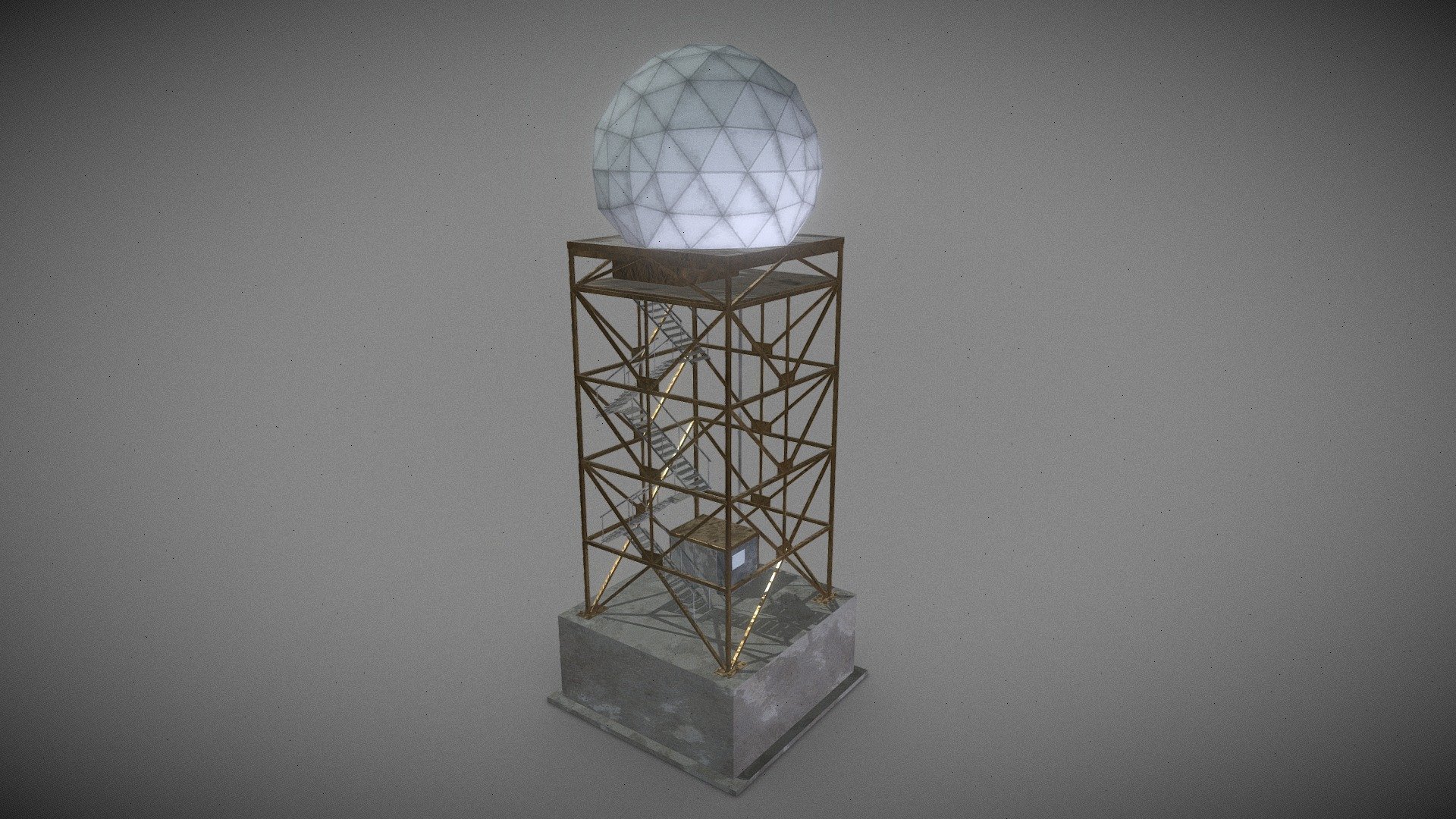 Radar Tower - 3D model by muekrami [58f8b32] - Sketchfab