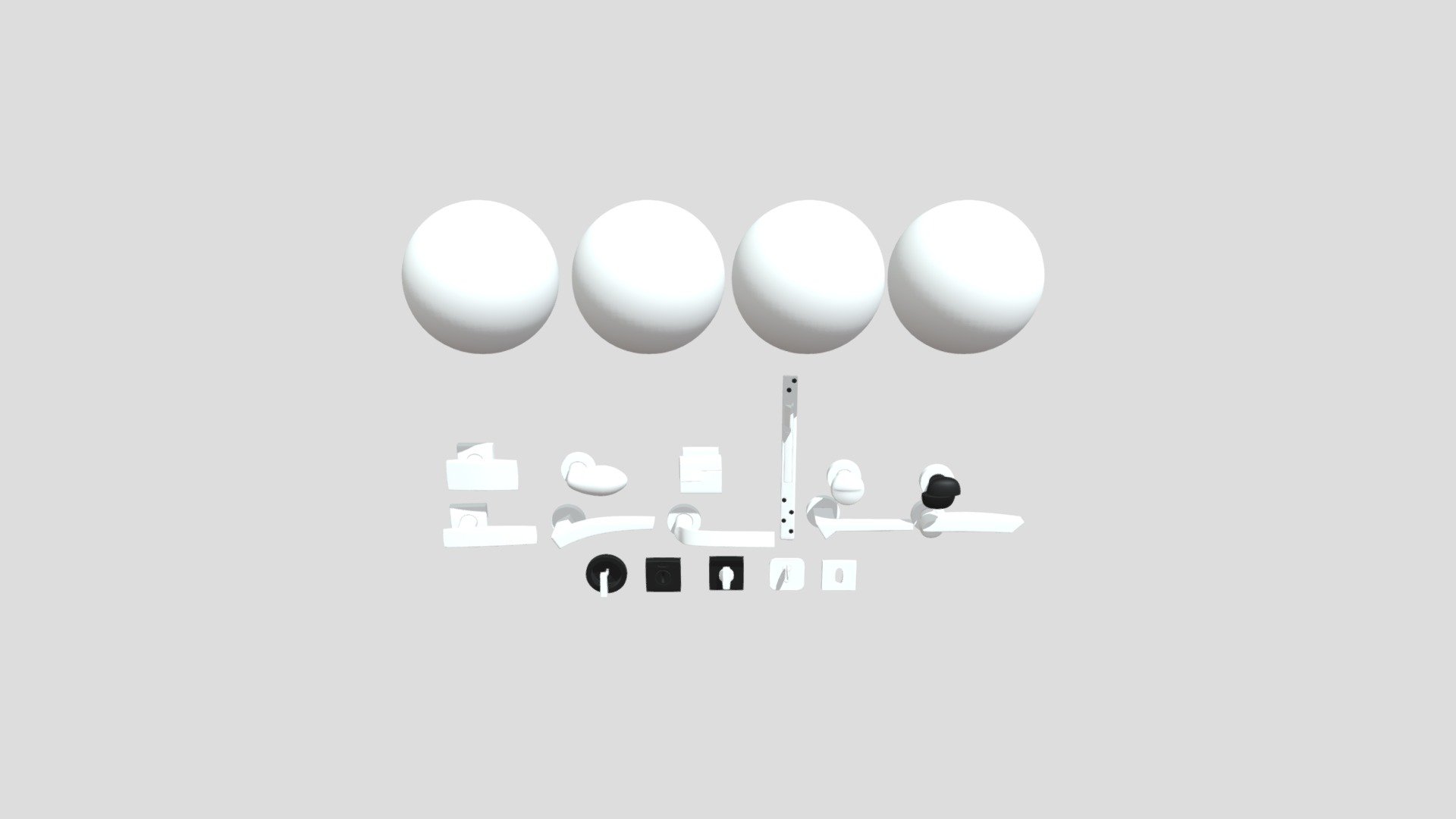 colombo_door_handles - 3D model by kolliel [58f9802] - Sketchfab