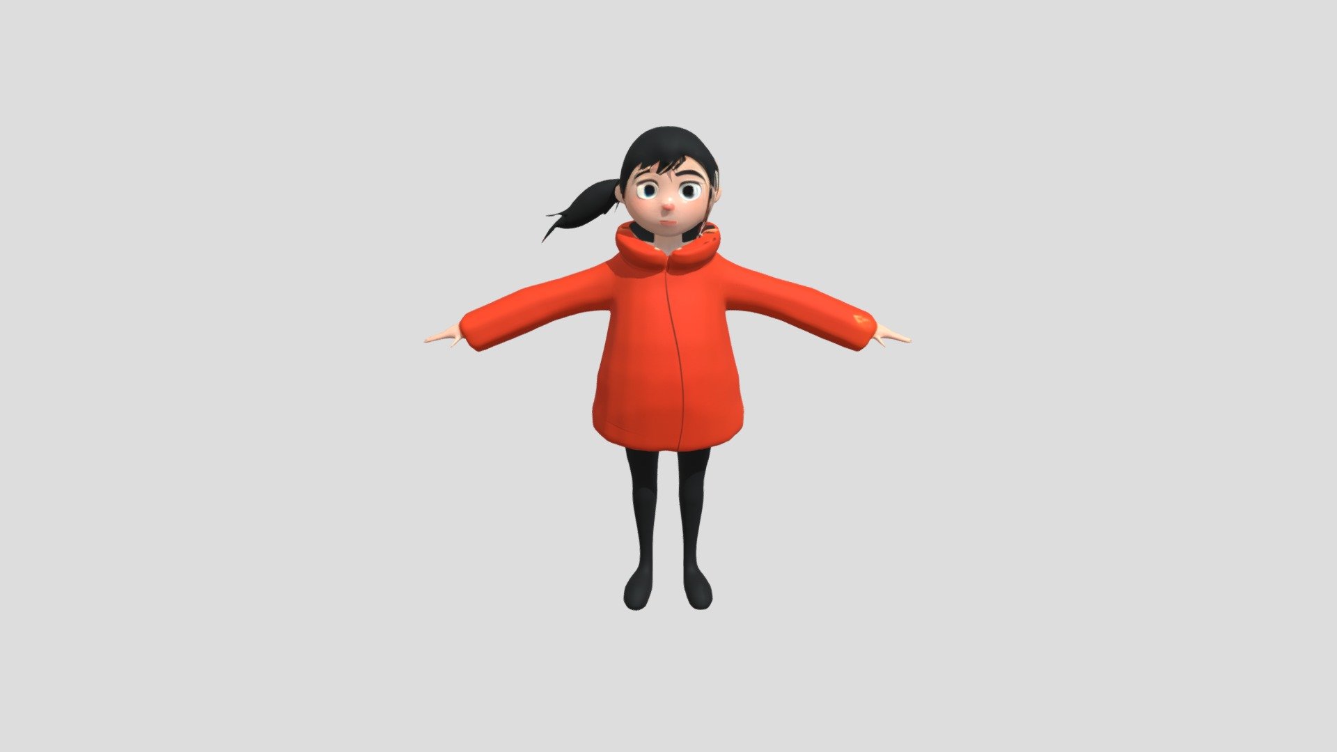 character in red winter coat - 3D model by pgtipster [58f9d9a] - Sketchfab