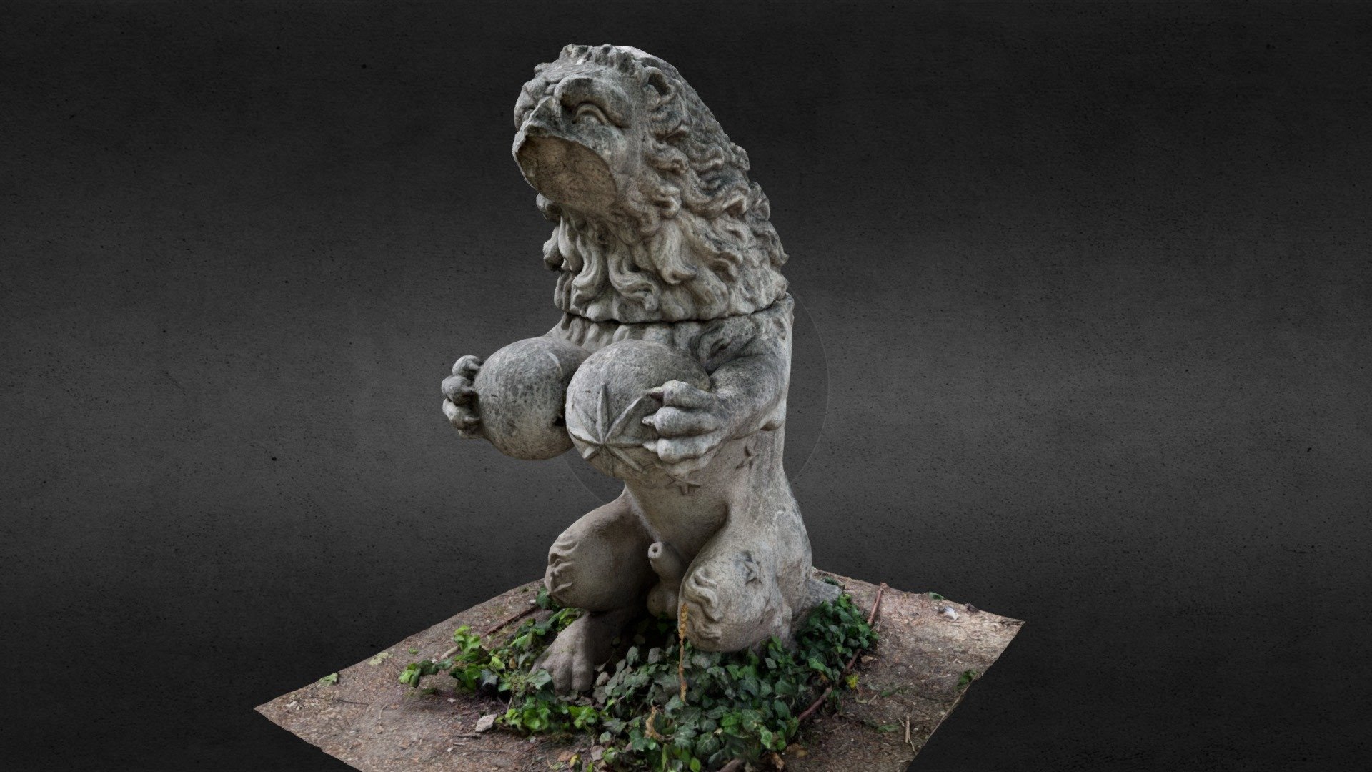 Faceless Stone Lion Statue - Buy Royalty Free 3D model by therealfake ...