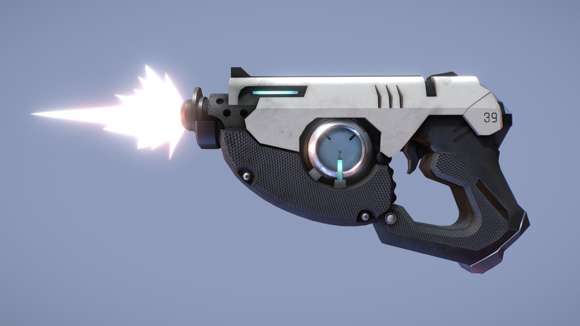 Tracer's Pulse Pistol with Flare - 3D model by StefanVink [58fae52 ...