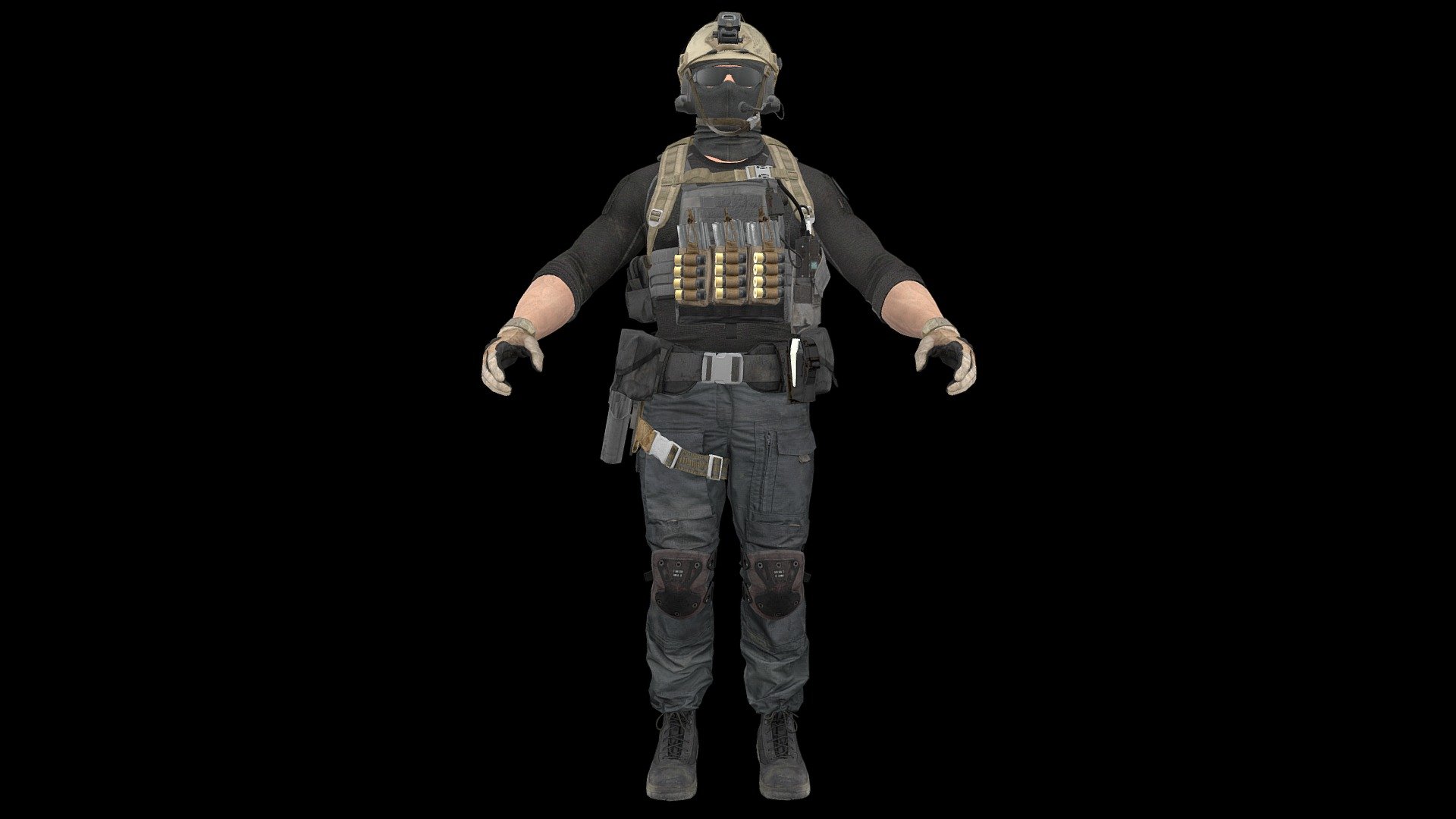 MWII(2022) - Shadow Company - Specgru: Barrage - 3D model by 3XtrEmE ...