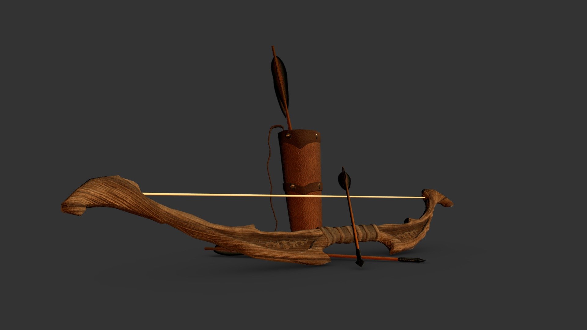 Archery Bow - 3D model by KatharinaFriedrich [58ff88d] - Sketchfab