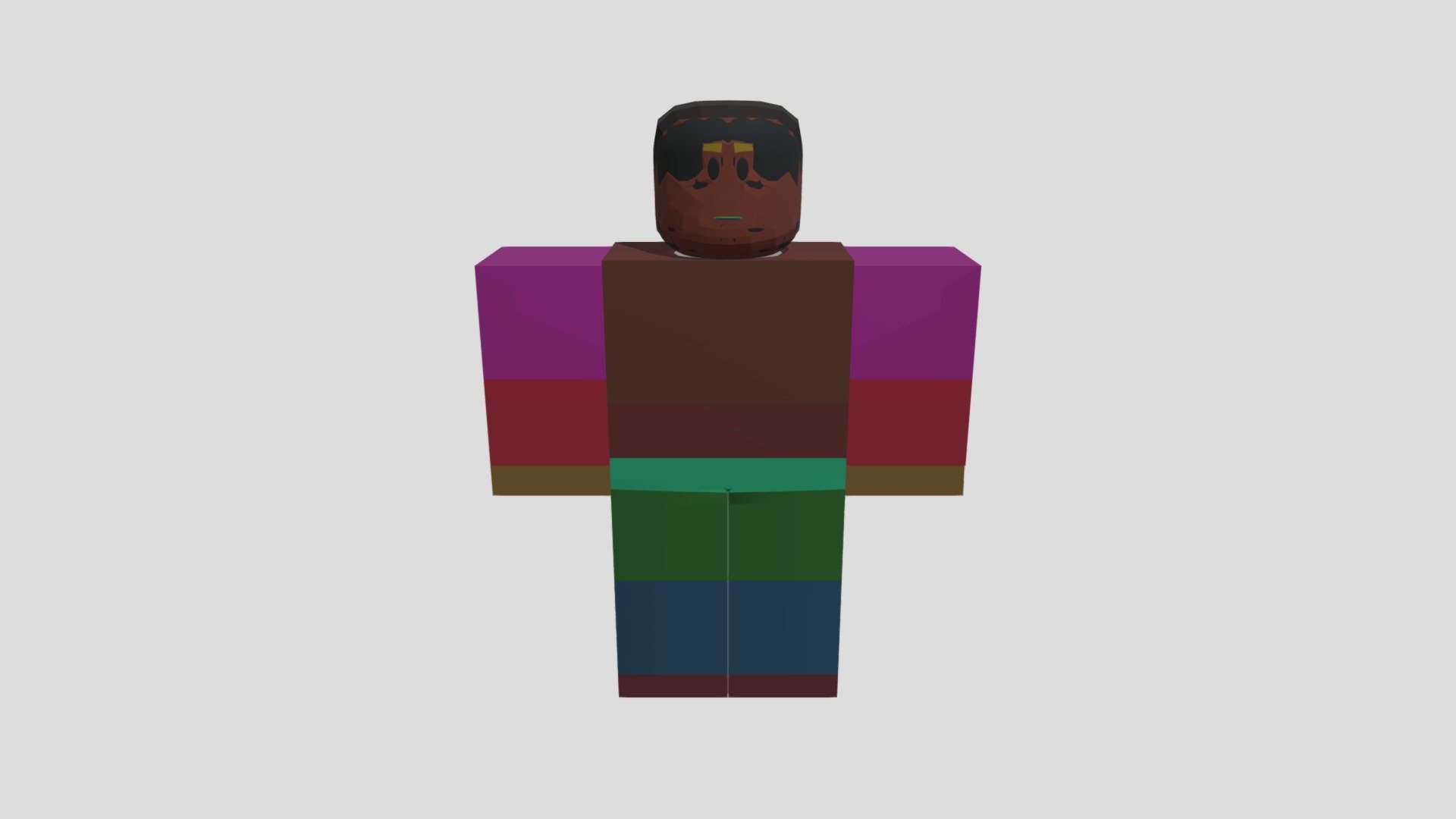 Blocky Character - Download Free 3D model by yarnaby (@flashy9924333 ...