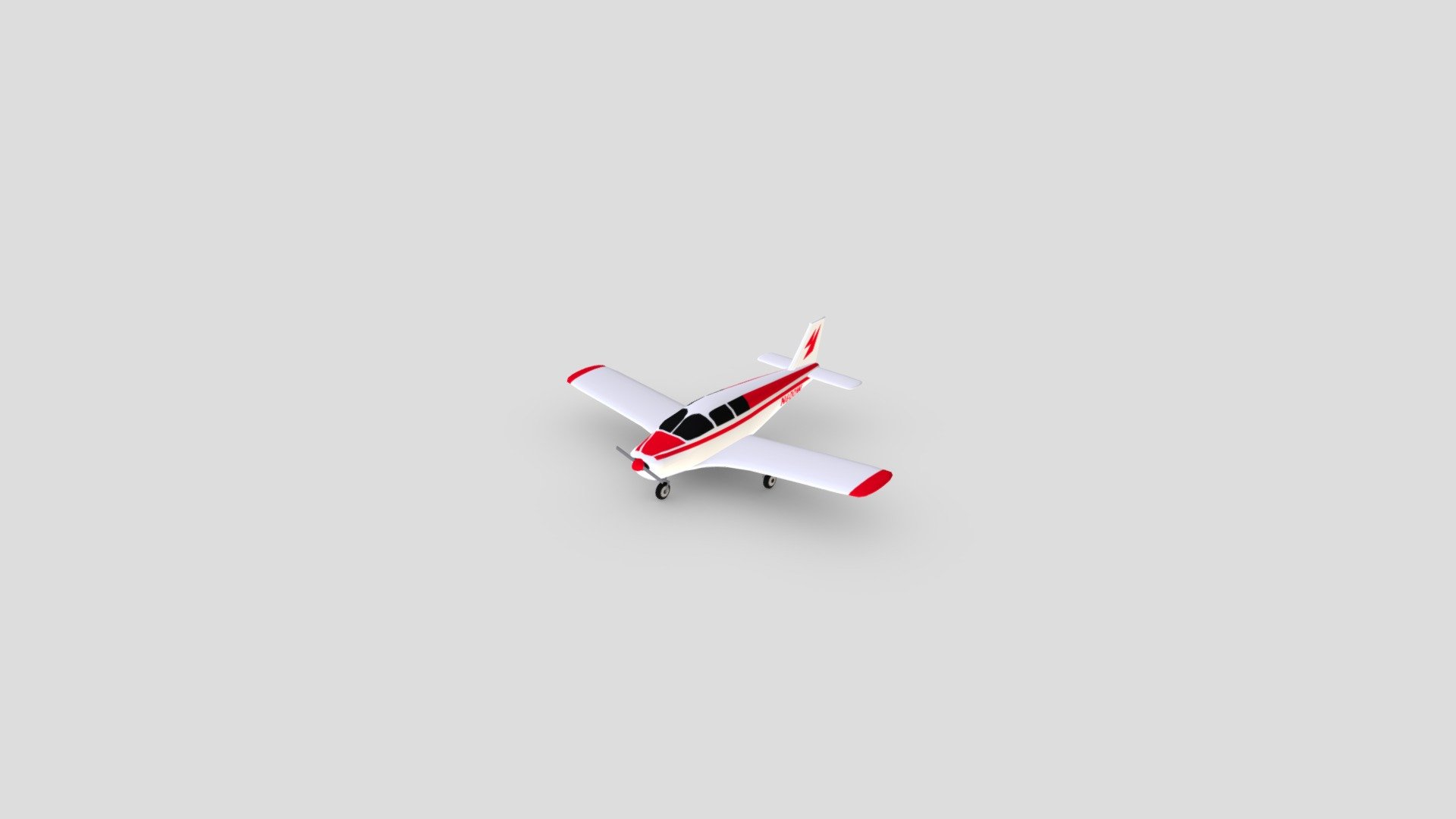 Piper PA28-140 Cherokee - 3D model by Ziedyahia57 [58ffedb] - Sketchfab