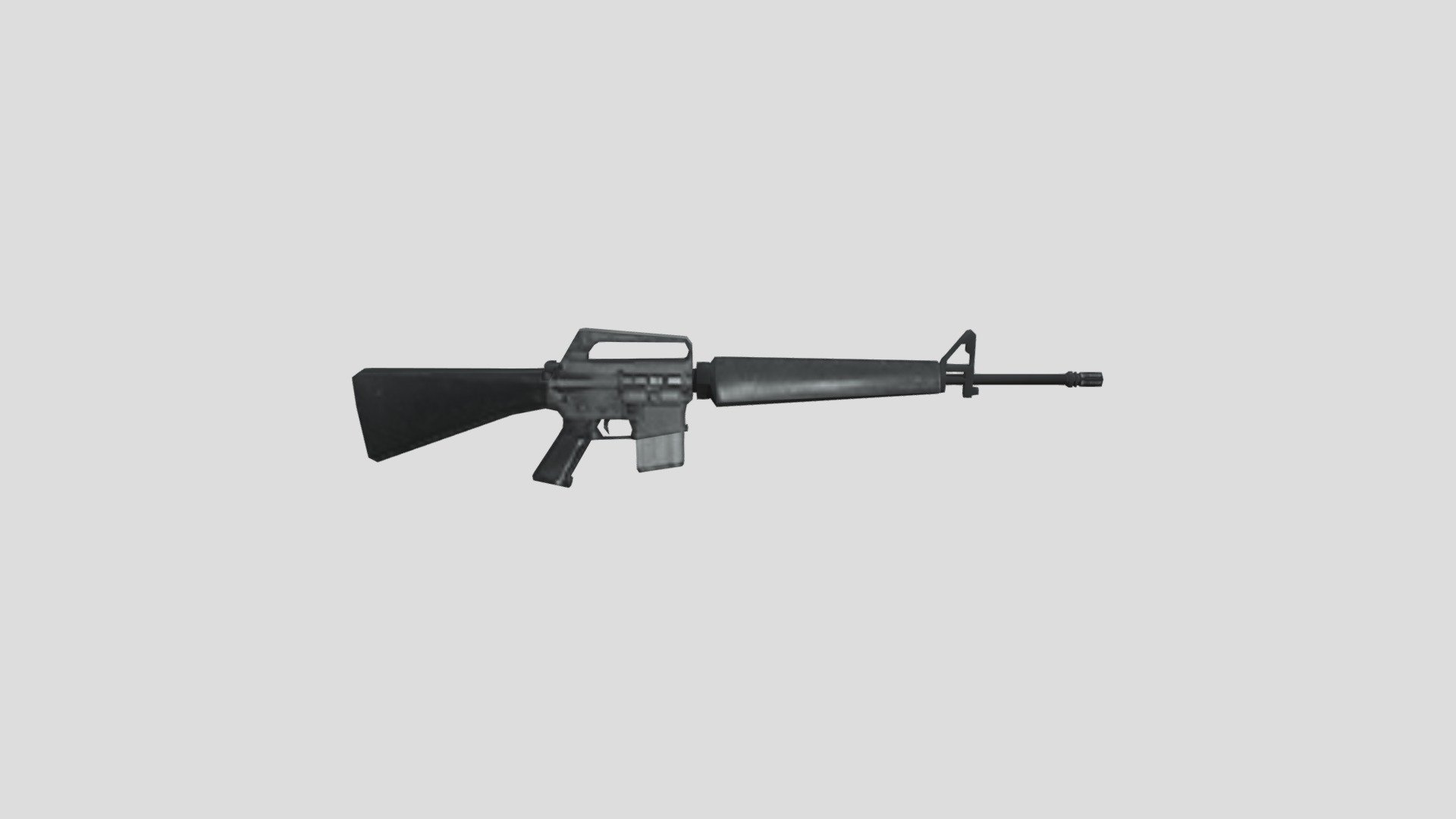 PS1 Prop - Retro M16A1 - 3D model by Col.panic [5900a30] - Sketchfab